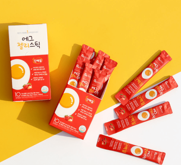 Egg Jelly Stick Snack, Shake & Drink Alternative, Easy Cut Portable ...