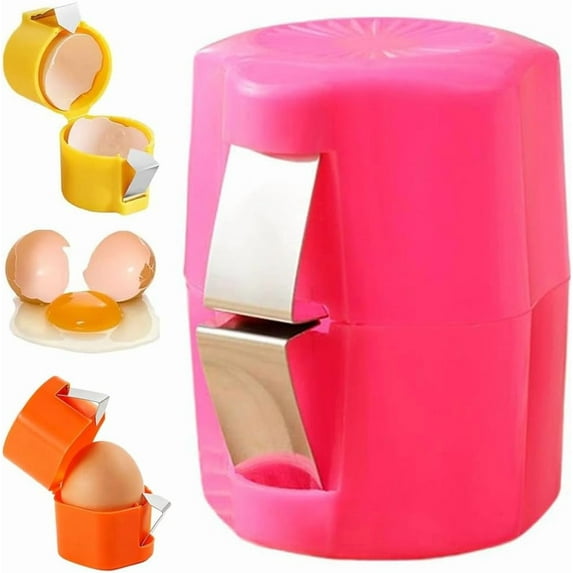 Egg Opener for Hard Boiled Eggs, Efficient One-Press Stainless Steel ...