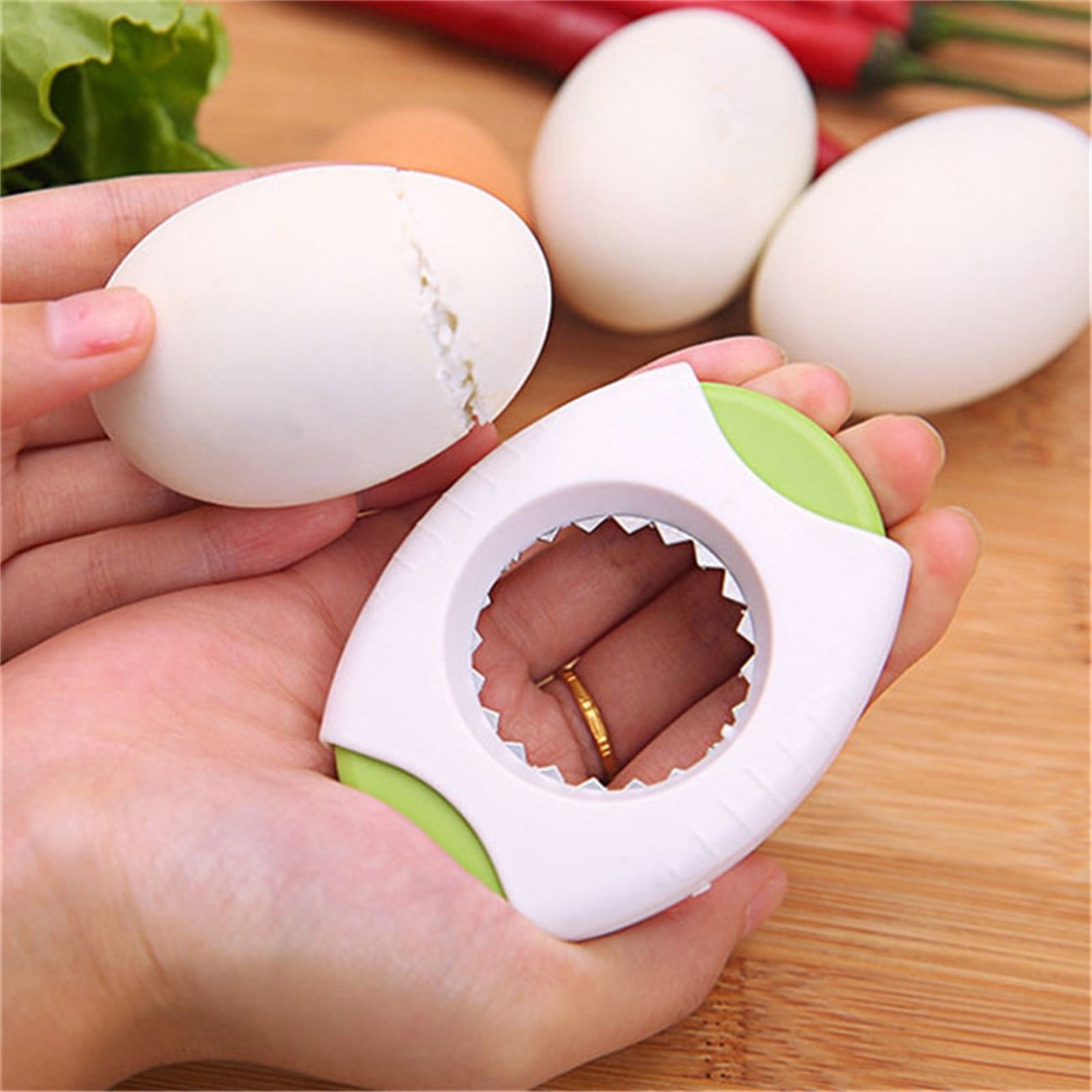 Egg Opener Kitchen Cutter Tool Set | Easy Egg Cracker Topper ...