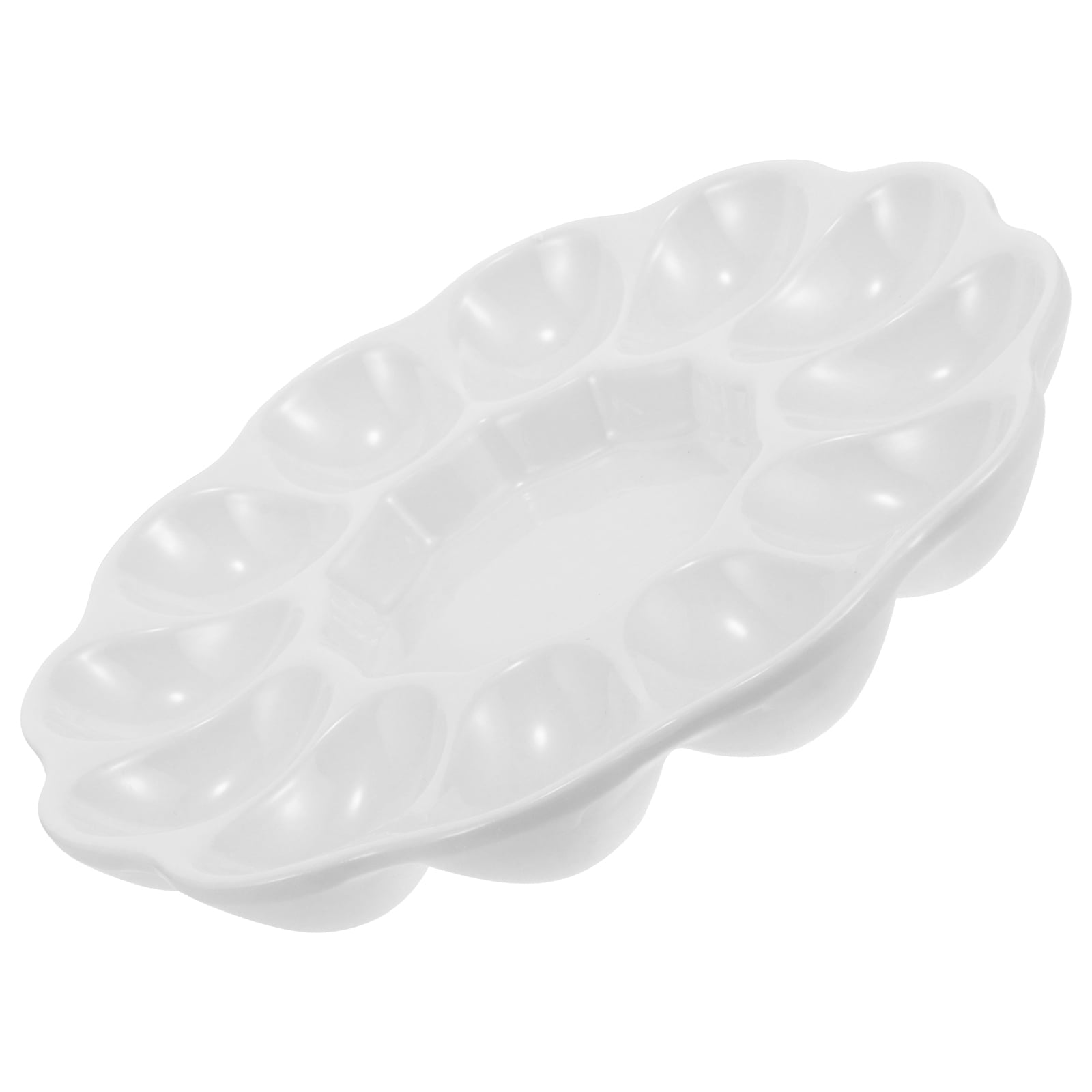 Ceramic Egg Platter for Deviled Eggs 1 Set Serving Tray for Catering ...