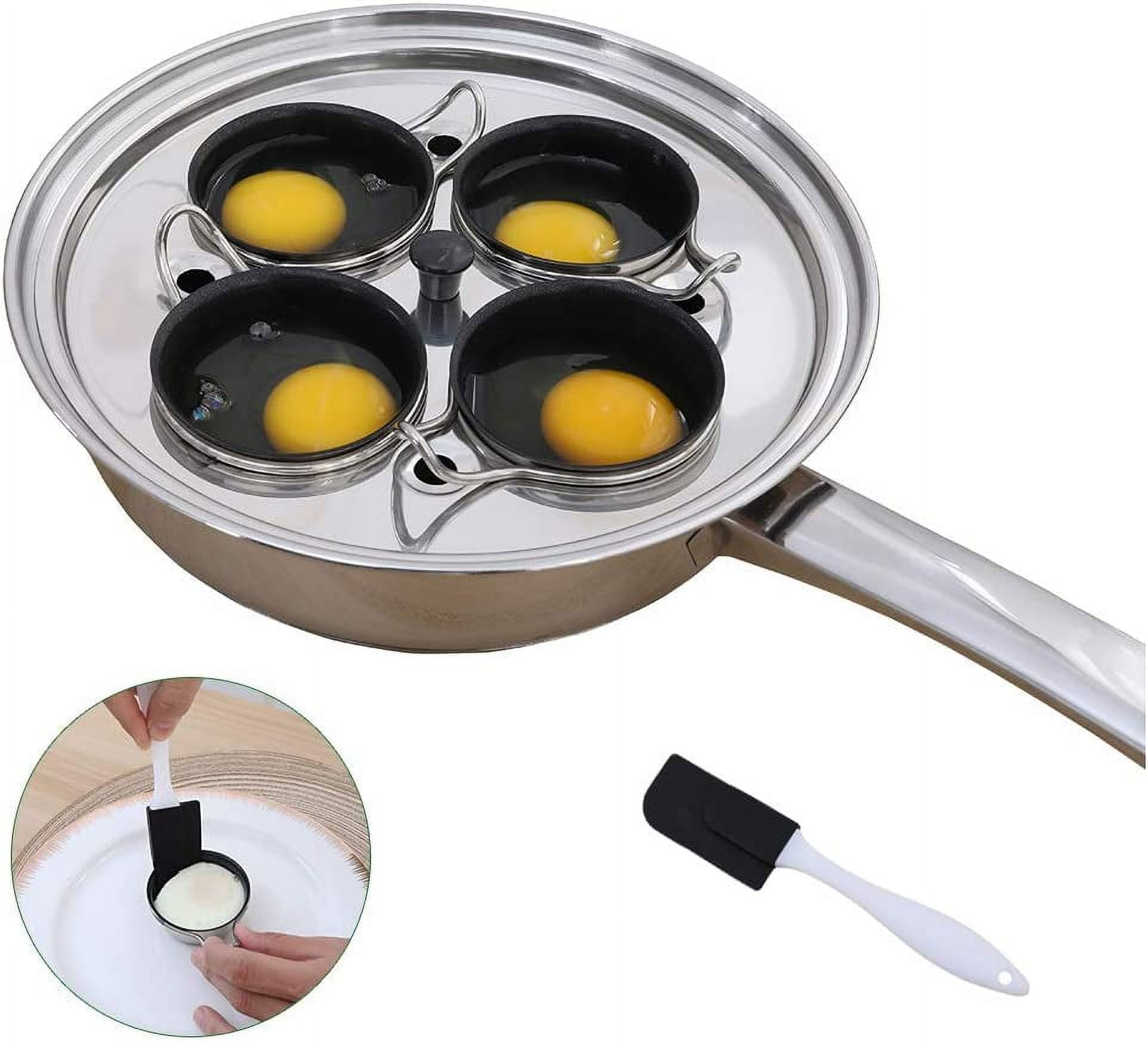 Egg Poacher Pan - Stainless Steel Poached Egg Cooker – Perfect Poached ...
