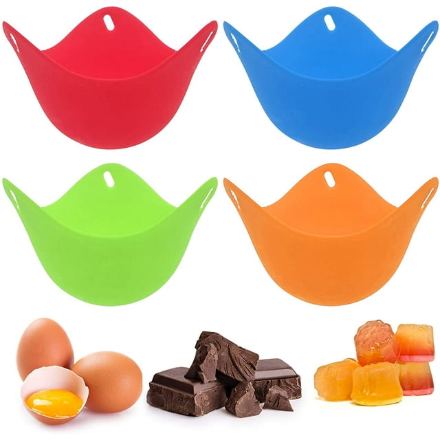 Egg Poacher Silicone Egg Poaching Cups, Make Perfect Poached Eggs in ...