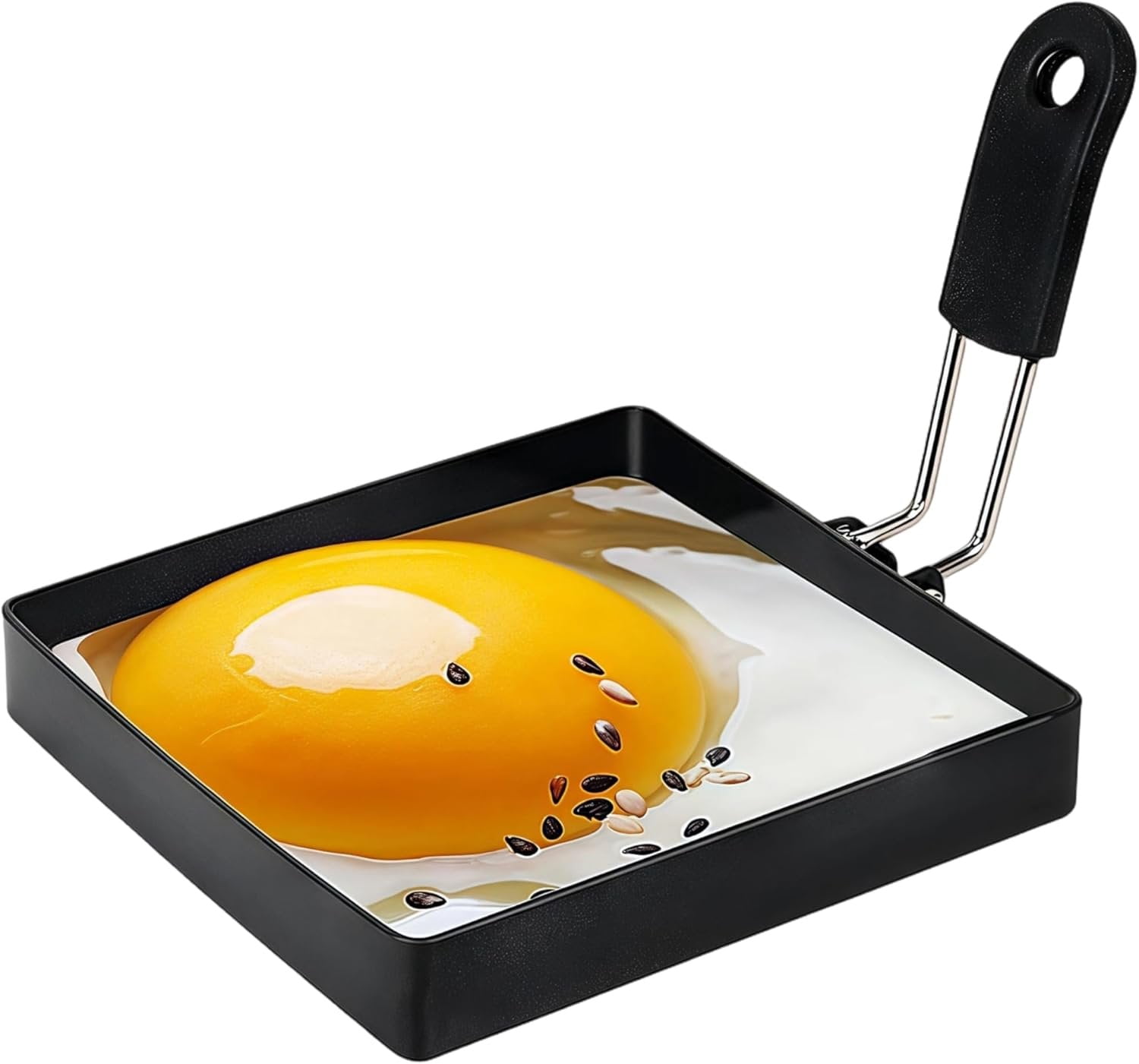 Egg Rings for Frying Eggs, 4" Square Egg Cooking Stainless Steel, for ...