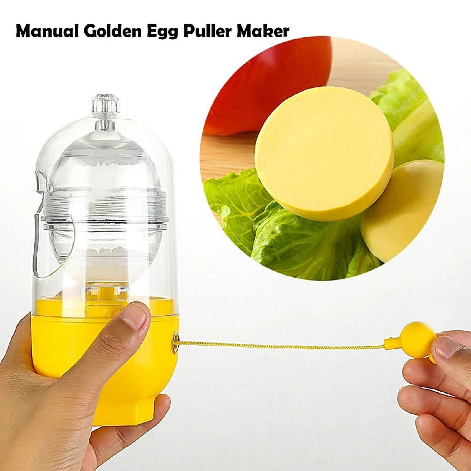 Egg Scrambler Shaker Whisk Hand Egg Maker Eggs Yolk White Mixer Kitchen ...