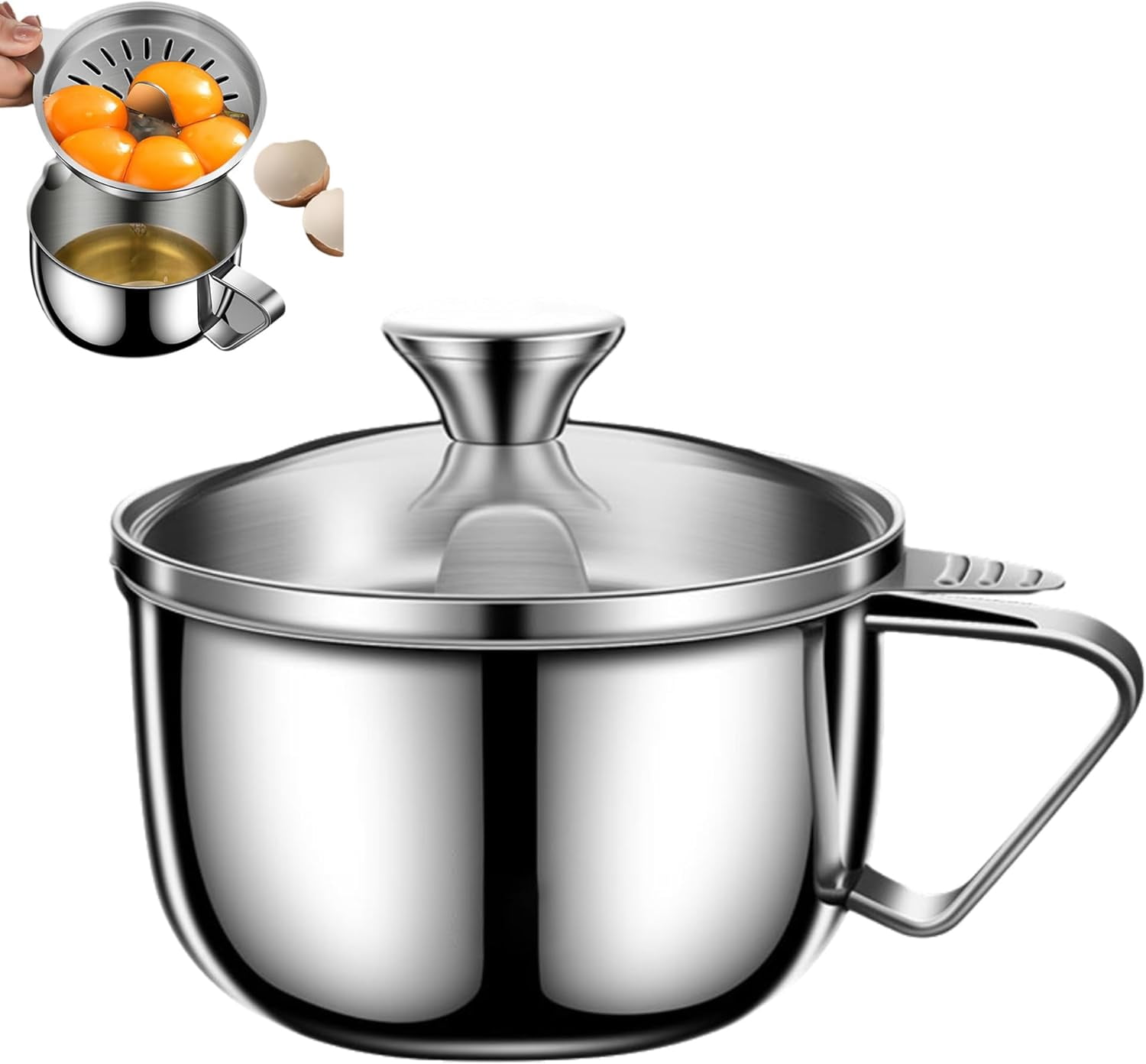 Egg Separator for Baking & Cooking – Stainless Steel Yolk White ...