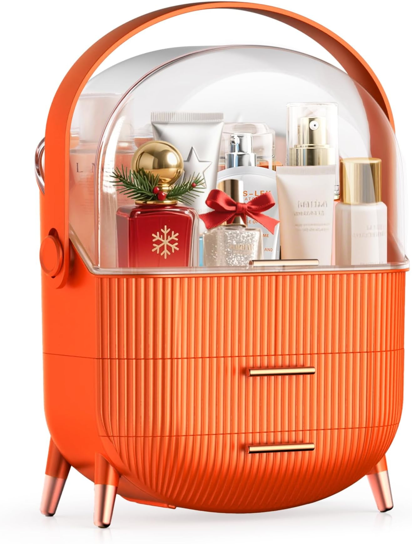 Egg Shape(Oval) Storage Box, Countertop Portable Vanity Organizer ...