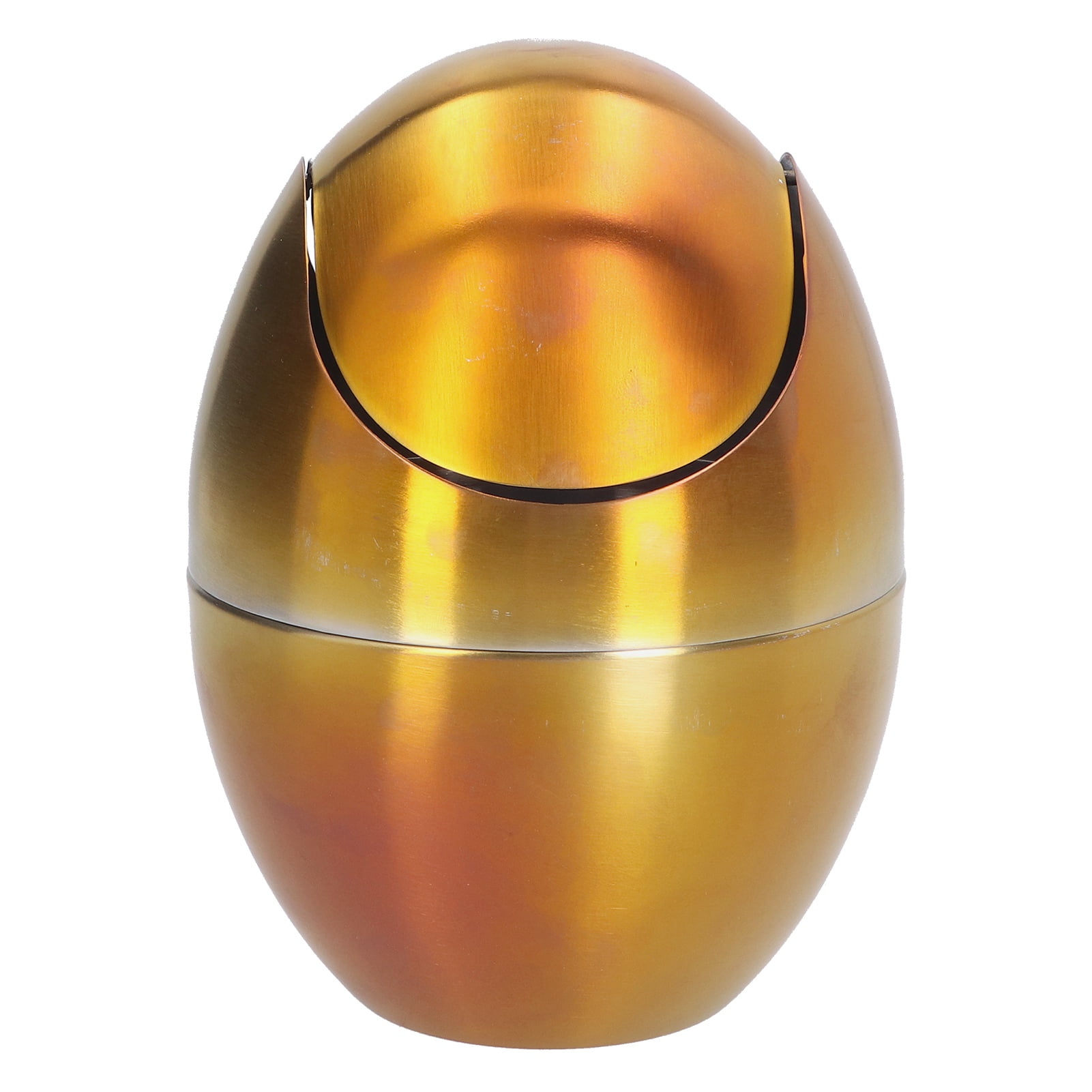 Egg Shaped Multifunctional Garbage Stainless Steel with Lid Dustbin ...