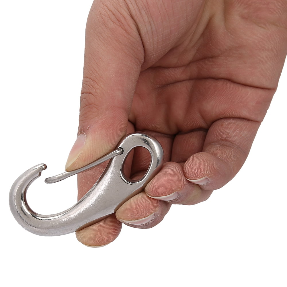 Egg-Shaped Spring Hook Silver 304 Stainless Steel Spring Hook Quick ...