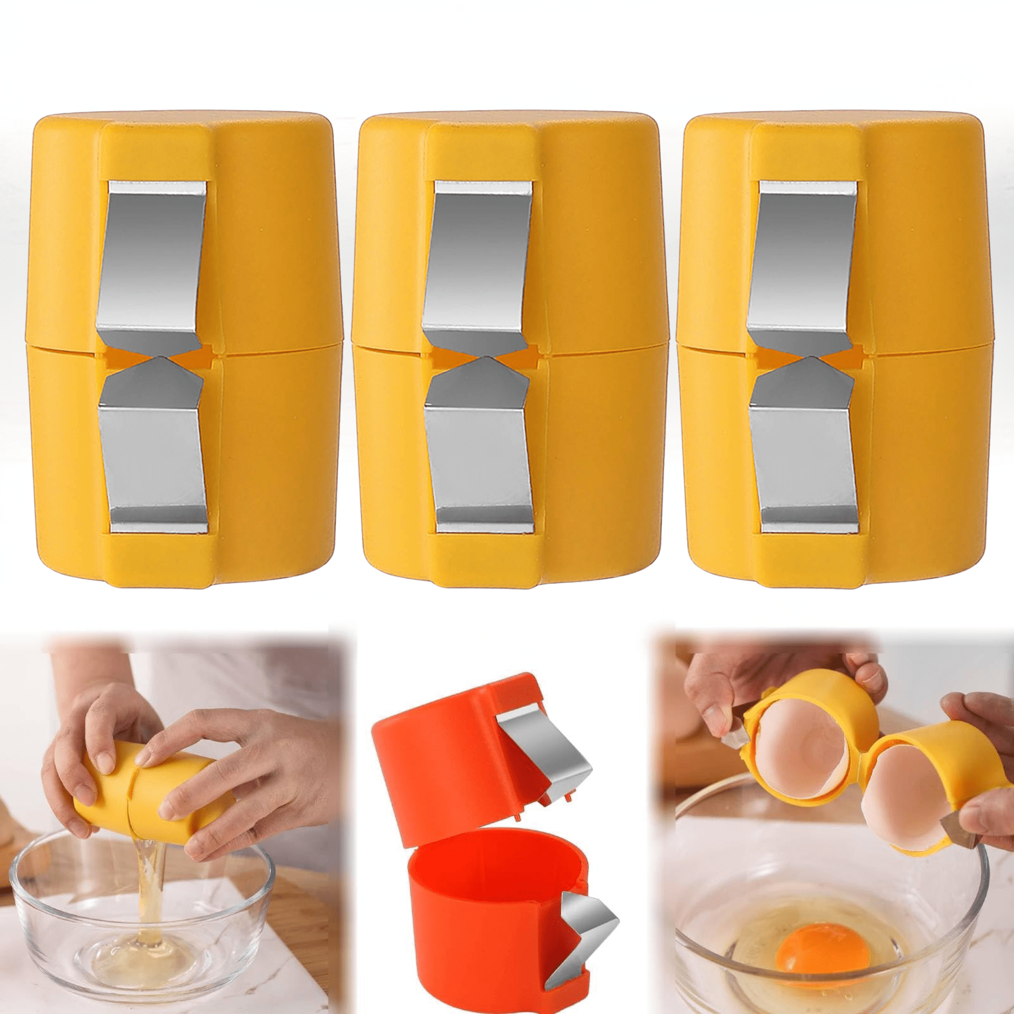 Egg Shell Opener, 2025 New Egg Cracker Tool for Raw Eggs, Egg Peeler ...