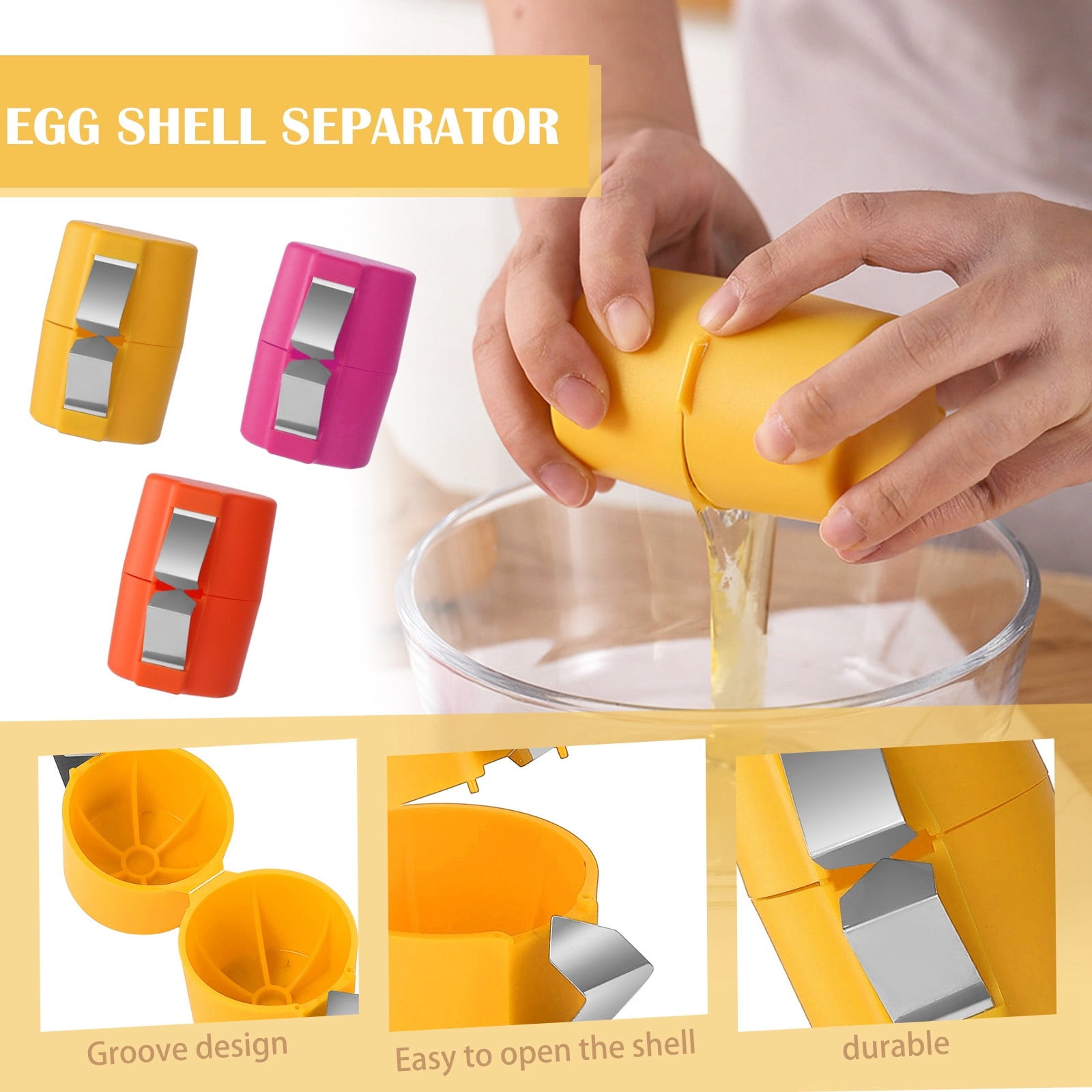 Egg Shell Opener, 2025 New Egg Cracker for Raw Eggs, Hard Boiled Egg ...