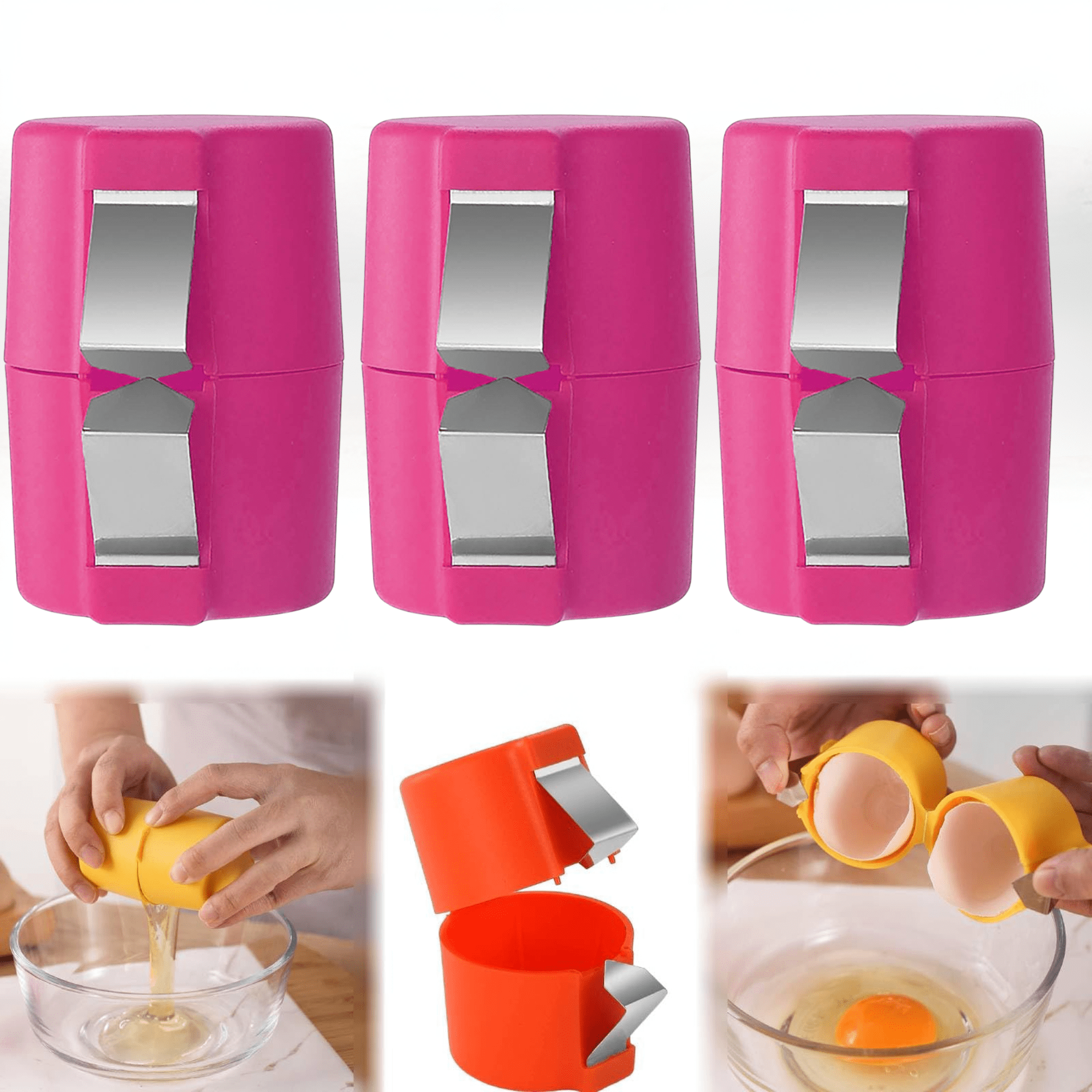 Egg Shell Opener, 2026 New Egg Cracker Tool for Raw Eggs, Egg Peeler ...