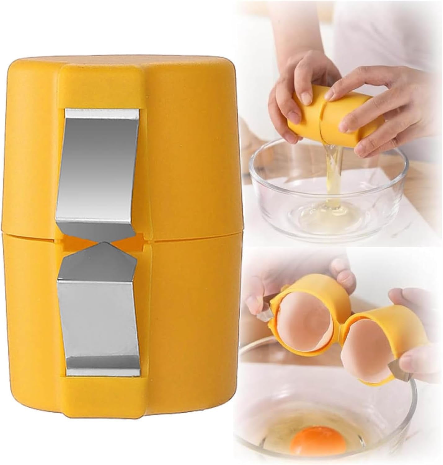 Egg Shell Opener, 2025 New Egg Cracker Tool for Raw Eggs, Egg Peeler ...