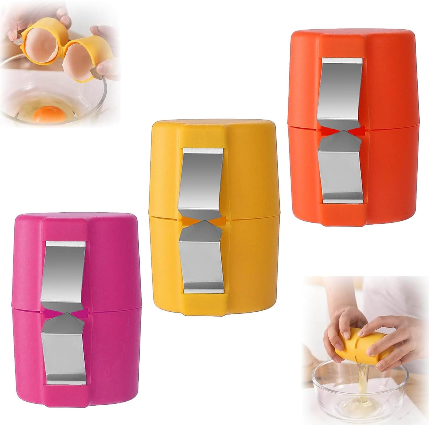 Egg Shell Opener, 2025 New Egg Cracker Tool for Raw Eggs, Egg Peeler ...