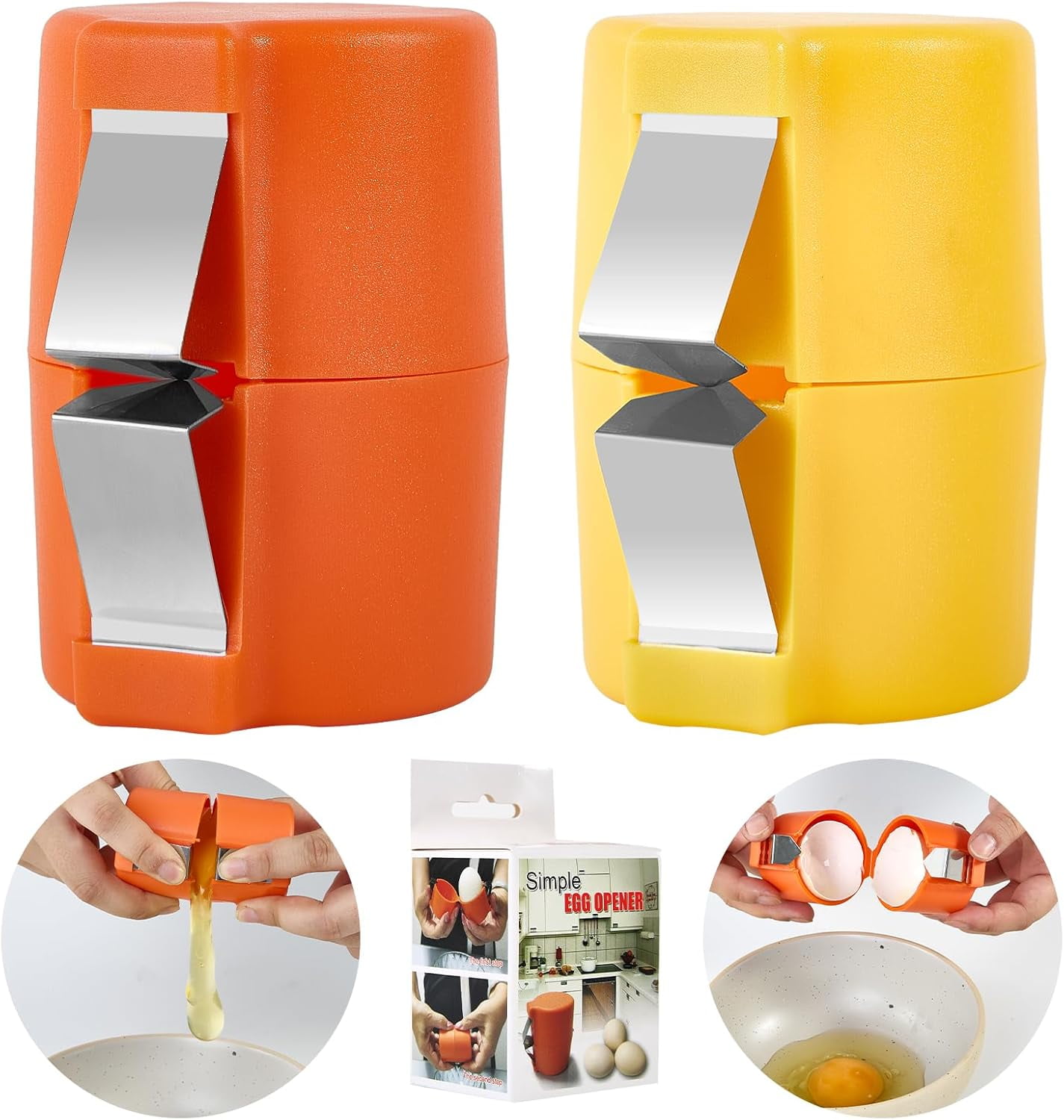 Egg Shell Opener, 2026 Upgraded Stainless Steel Egg Cracker Tool, Egg ...