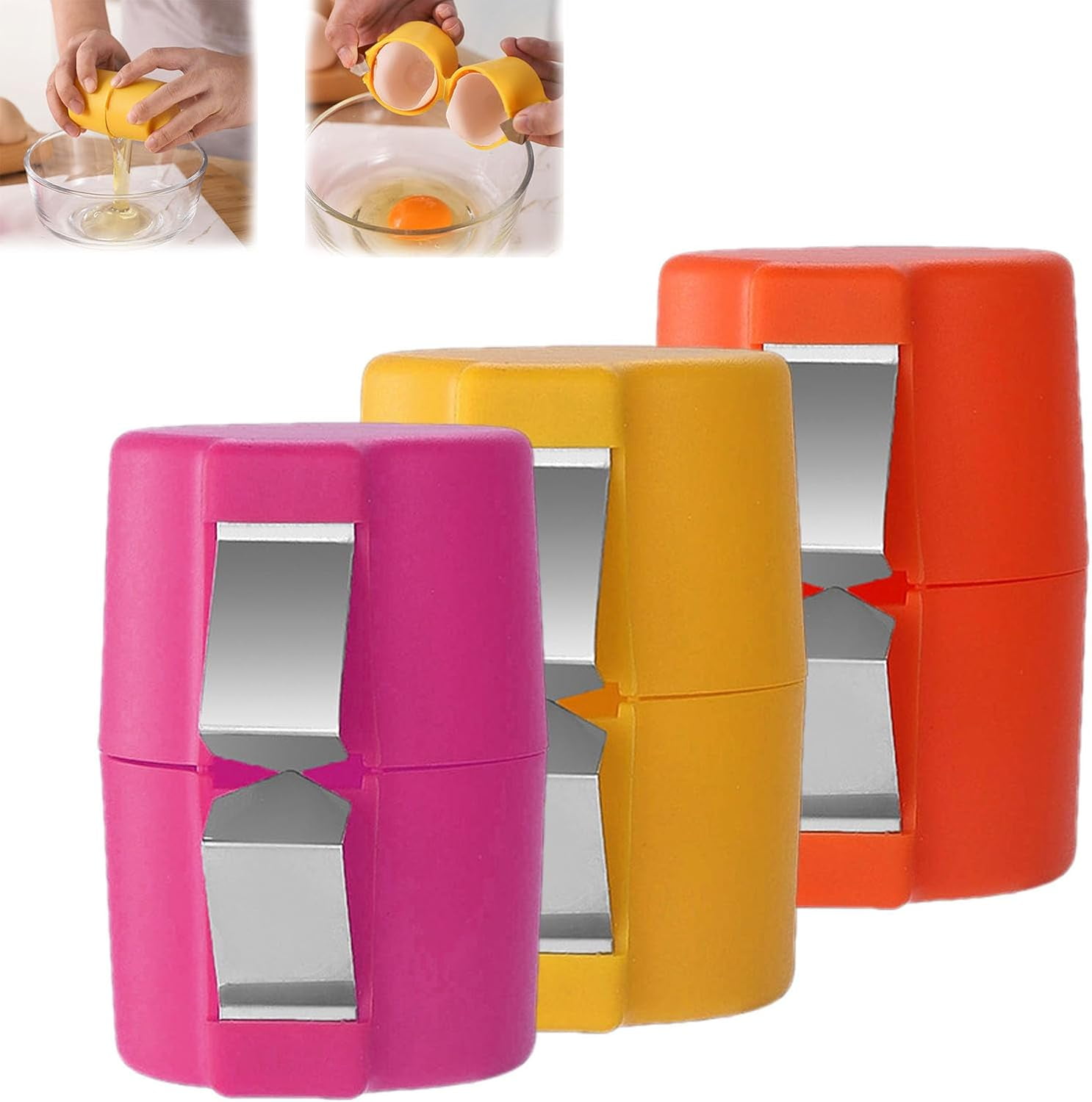 Egg Shell Opener,Egg Cracker Tool for Raw Eggs,Efficient Egg Cracking Tool,Handy Egg Separator ...