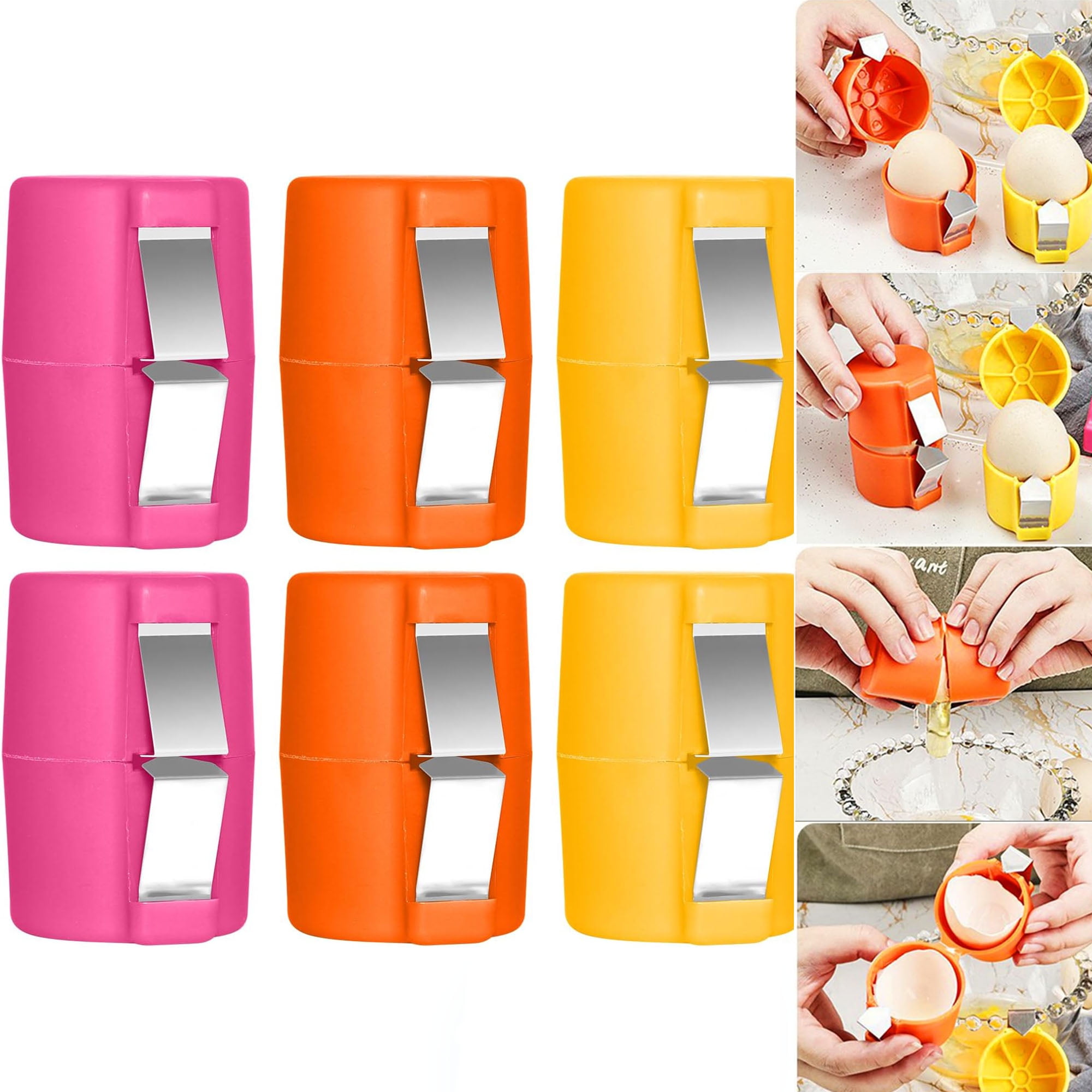 Egg Shell Opener Egg Separator for Raw Eggs,Hard Boiled Egg Peeler Egg ...