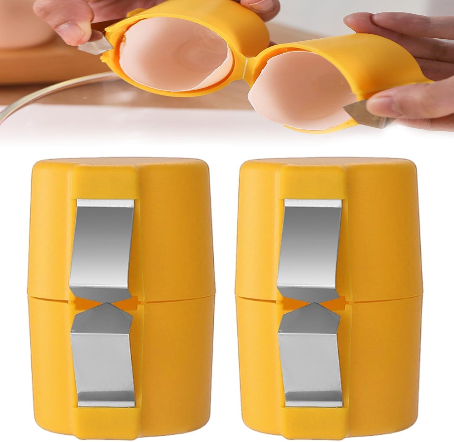 Egg Shell Opener, New Egg Cracker Tool for Raw Eggs, Hard Boiled Egg ...