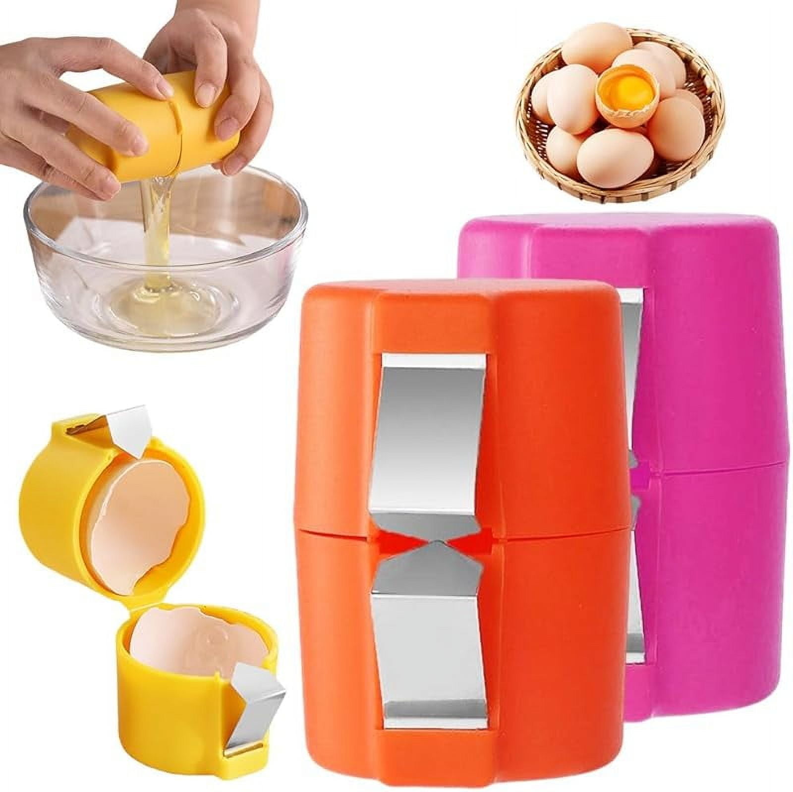 Egg Shell Opener Egg Separator for Raw Eggs,2024 Upgraded Stainless ...