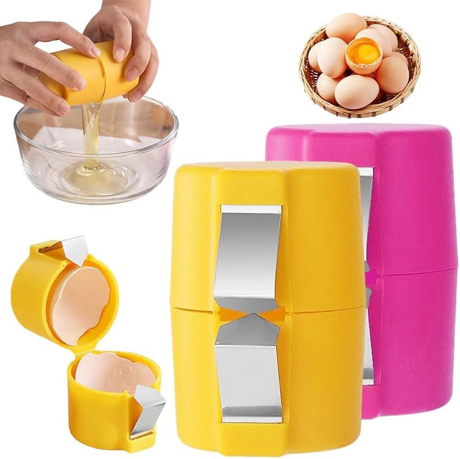 Egg Shell Opener Egg Separator for Raw Eggs,2024 Upgraded Stainless ...
