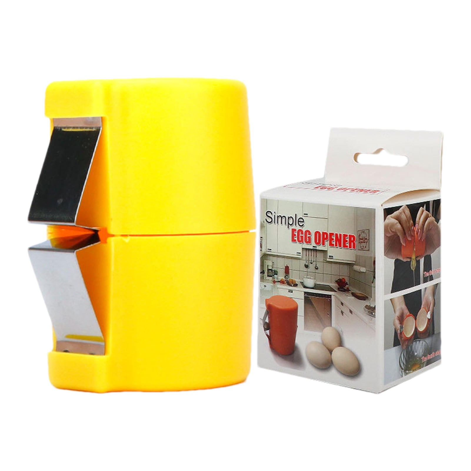 Egg Shell Opener, Stainless Steel Egg Cracker Tool for Raw Eggs ...