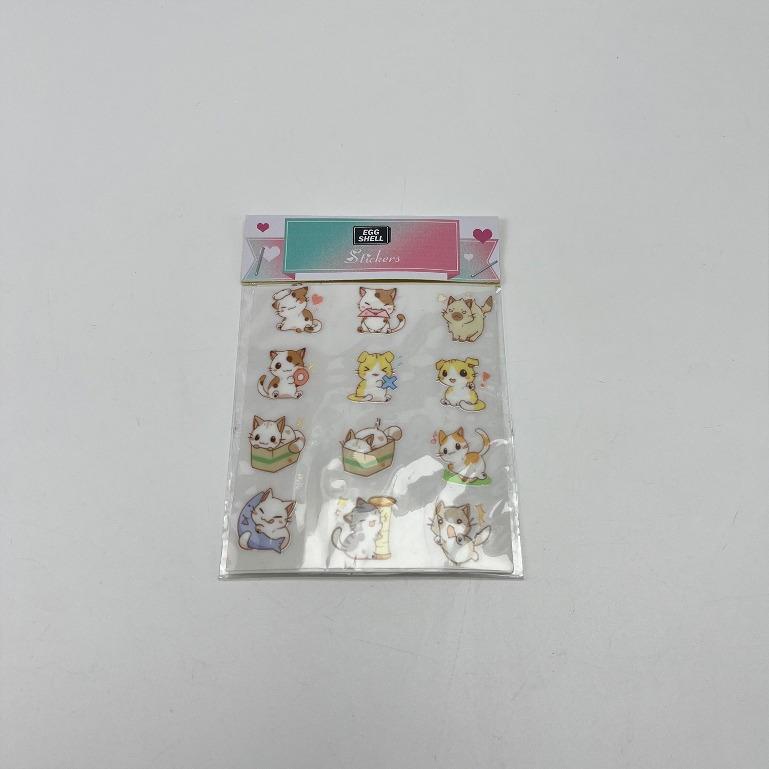 Egg Shell Stickers,Cat Stickers , Water Bottle Stickers, Cute ...