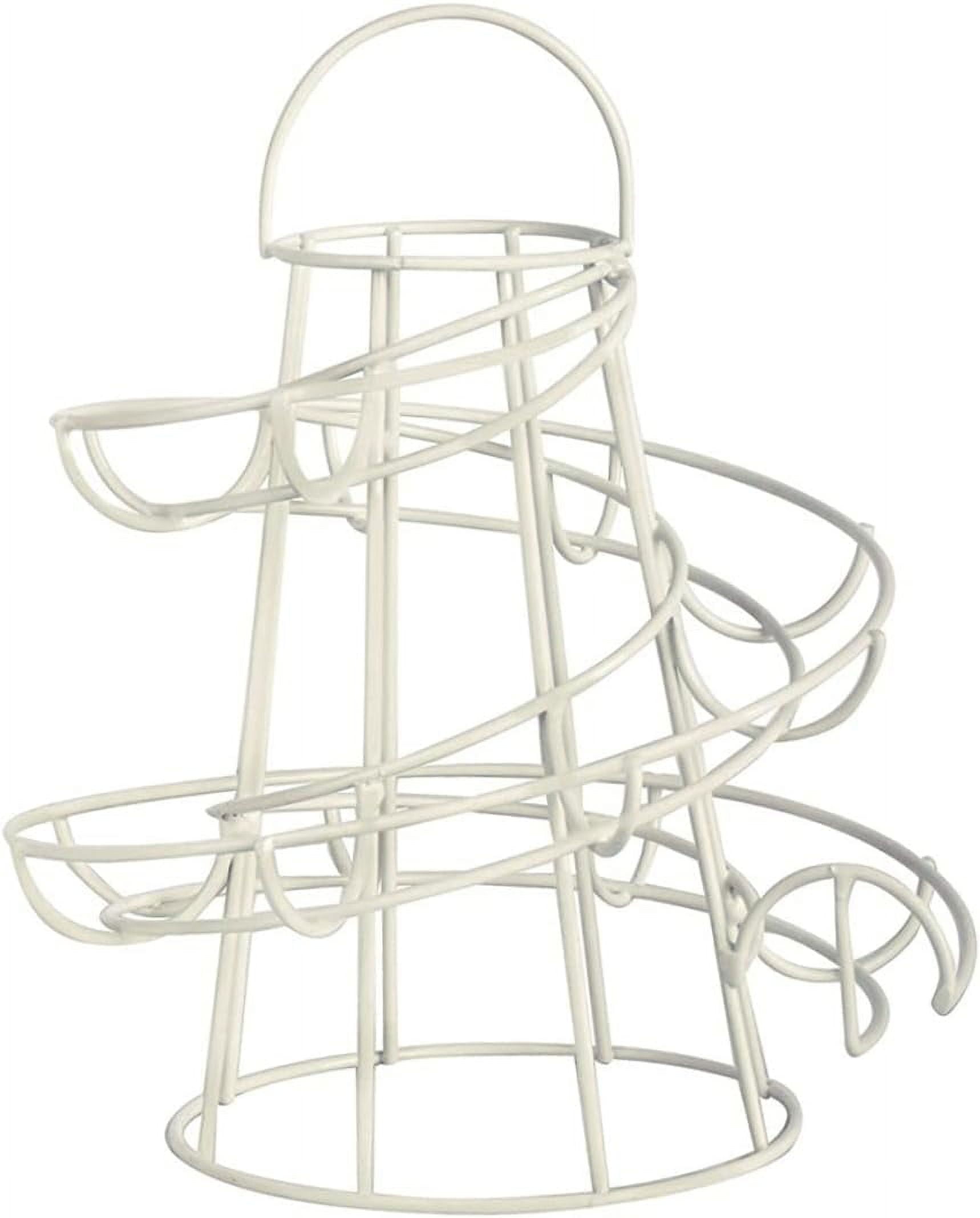 Egg Skelter Spiral Storage Rack Kitchen Spiraling Dispenser Holder for ...