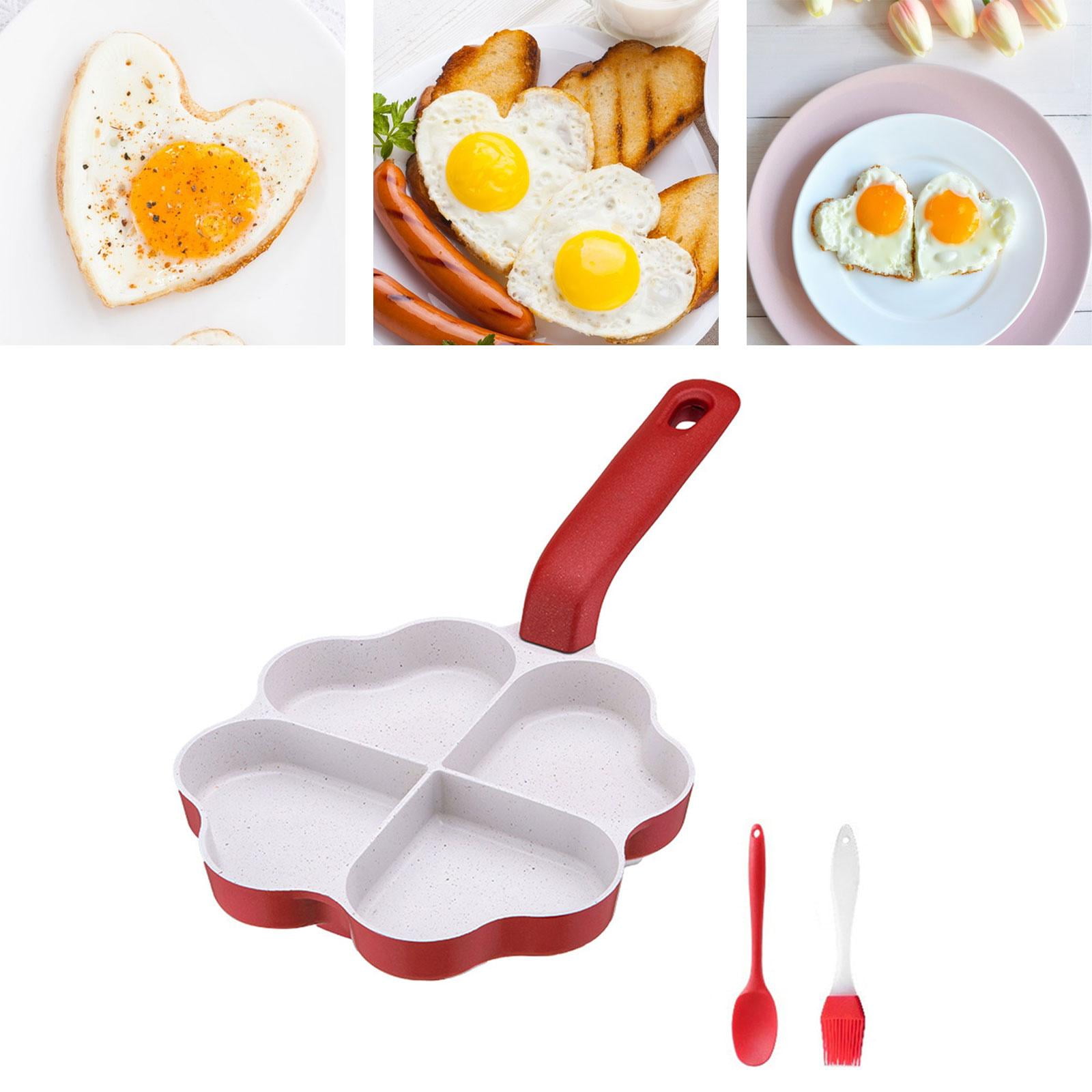 Egg Skillet for Breakfast Nonstick Egg Frying Pan Section Divided ...