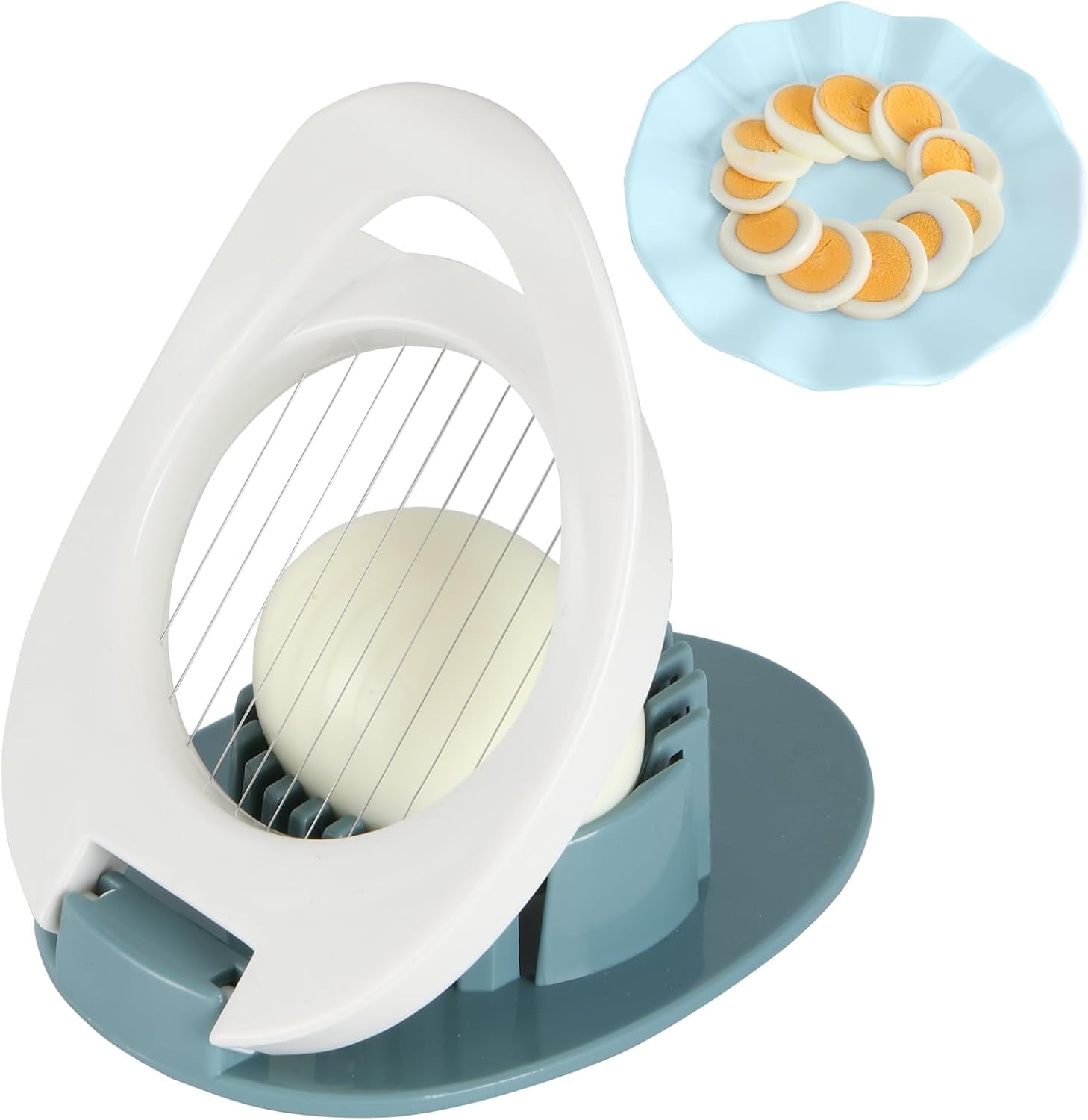 Egg Slicer & Dicer for Hard Boiled Eggs - Heavy Duty Cutter Dicer with ...
