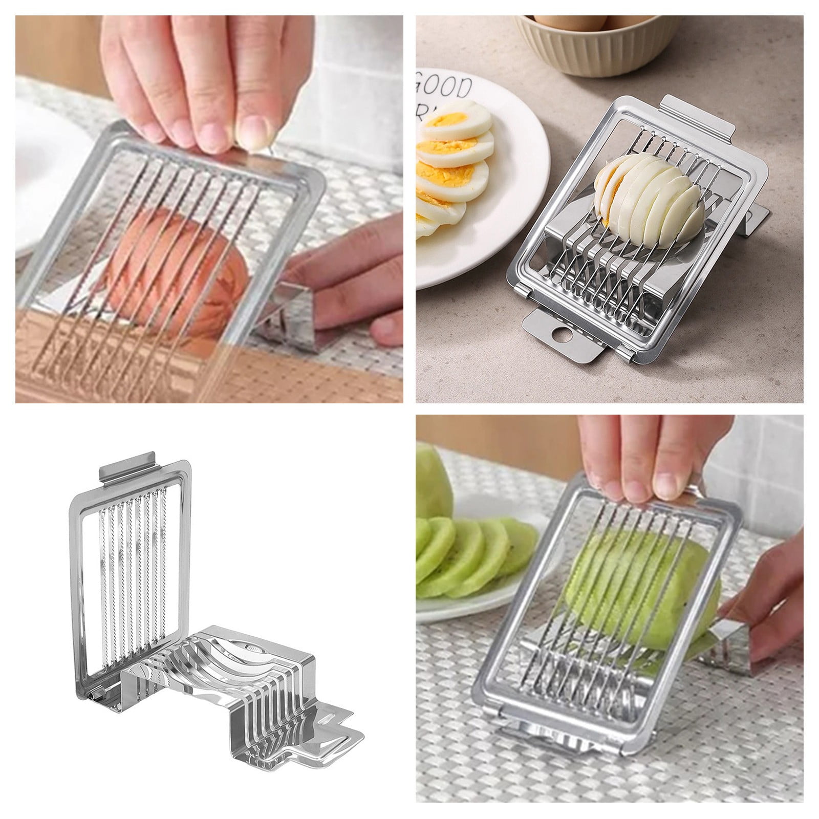 Egg Slicer Egg Slicer For Hard Boiled Eggs Stainless Steel Wire Egg ...
