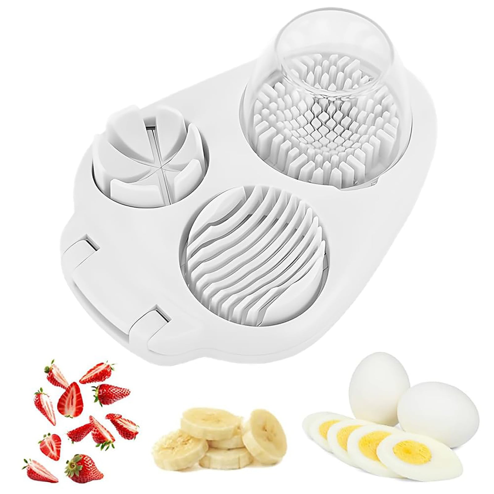 Egg Slicer for Hard Boiled Eggs - 3 Slice Modes Egg Cutter, Heavy Duty ...