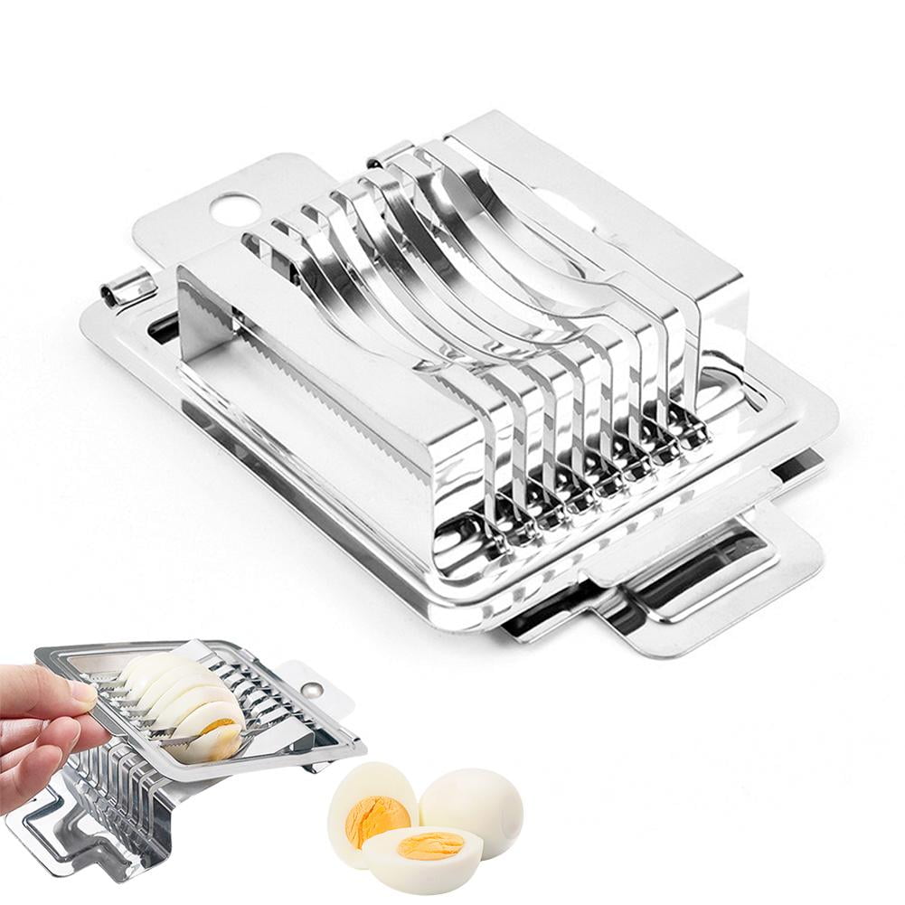 Egg Slicer for Hard Boiled Eggs, Food Slicer Stainless Steel Egg Slicer ...