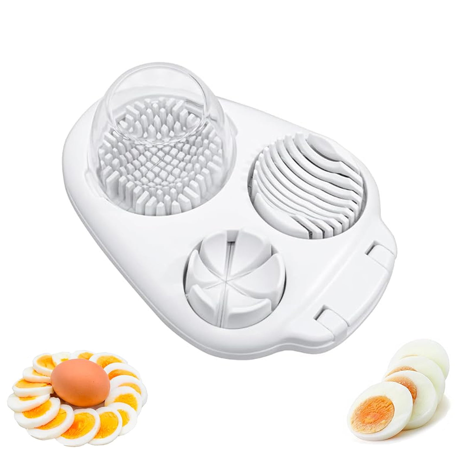 Egg Slicer for Hard Boiled Eggs Heavy Duty, 3 Slice Modes Egg Cutter ...