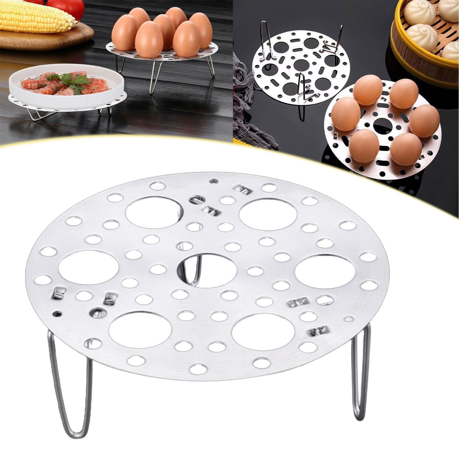 Egg Steamer Rack Stainless Steel Multipurpose Rack Fits Pressure Cooker ...