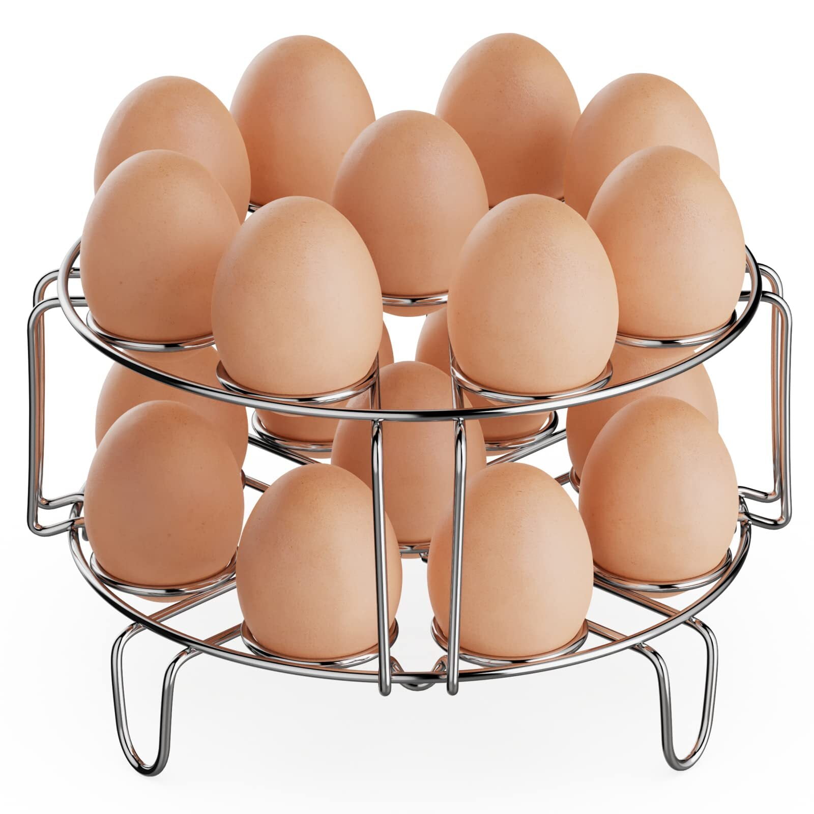 Egg Steamer Rack for 6, 8 Quart Pressure Cooker, Cooks 18 Eggs ...