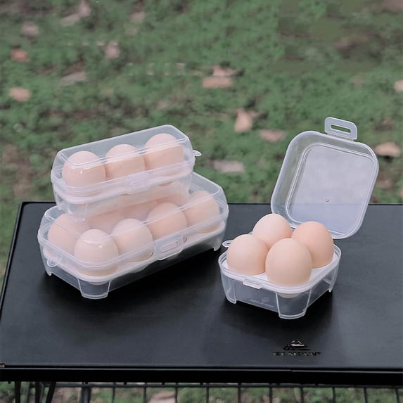Egg Storage Box Portable Tray Shockproof Leakproof Holder Container for ...