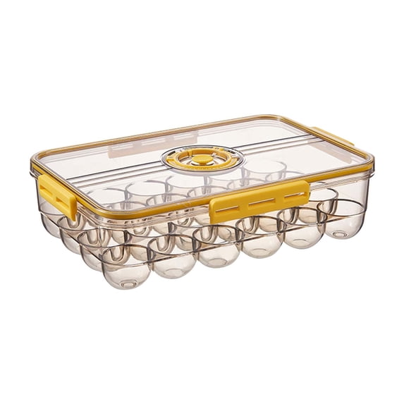 Egg Storage Container with Freshness Timer | 24 Egg Capacity | Airtight ...