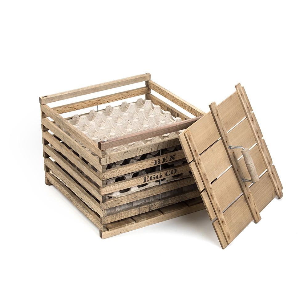 Egg Storage Crate for Egg Transport or Farmhouse Home Decor, Large 13 x ...