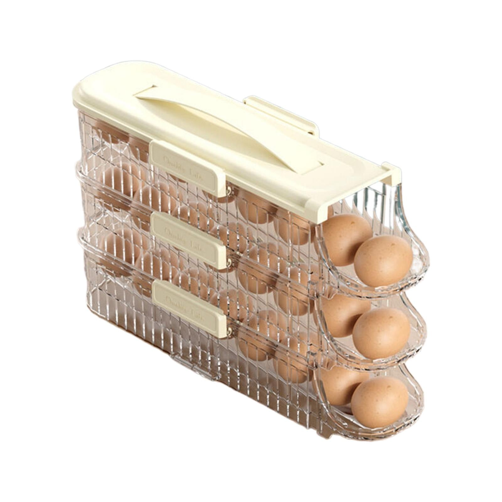 Egg Storage Fridge Egg Holder Fridge 2024 New Saving Roller Auto ...