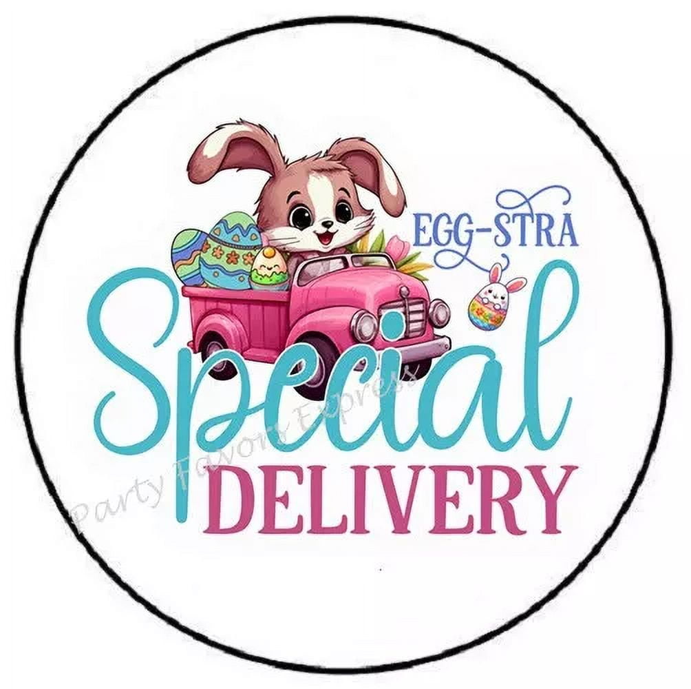 Egg Stra Special Delivery Easter Stickers Party Favors Phone Decal Water Bottle Stickers Car ...