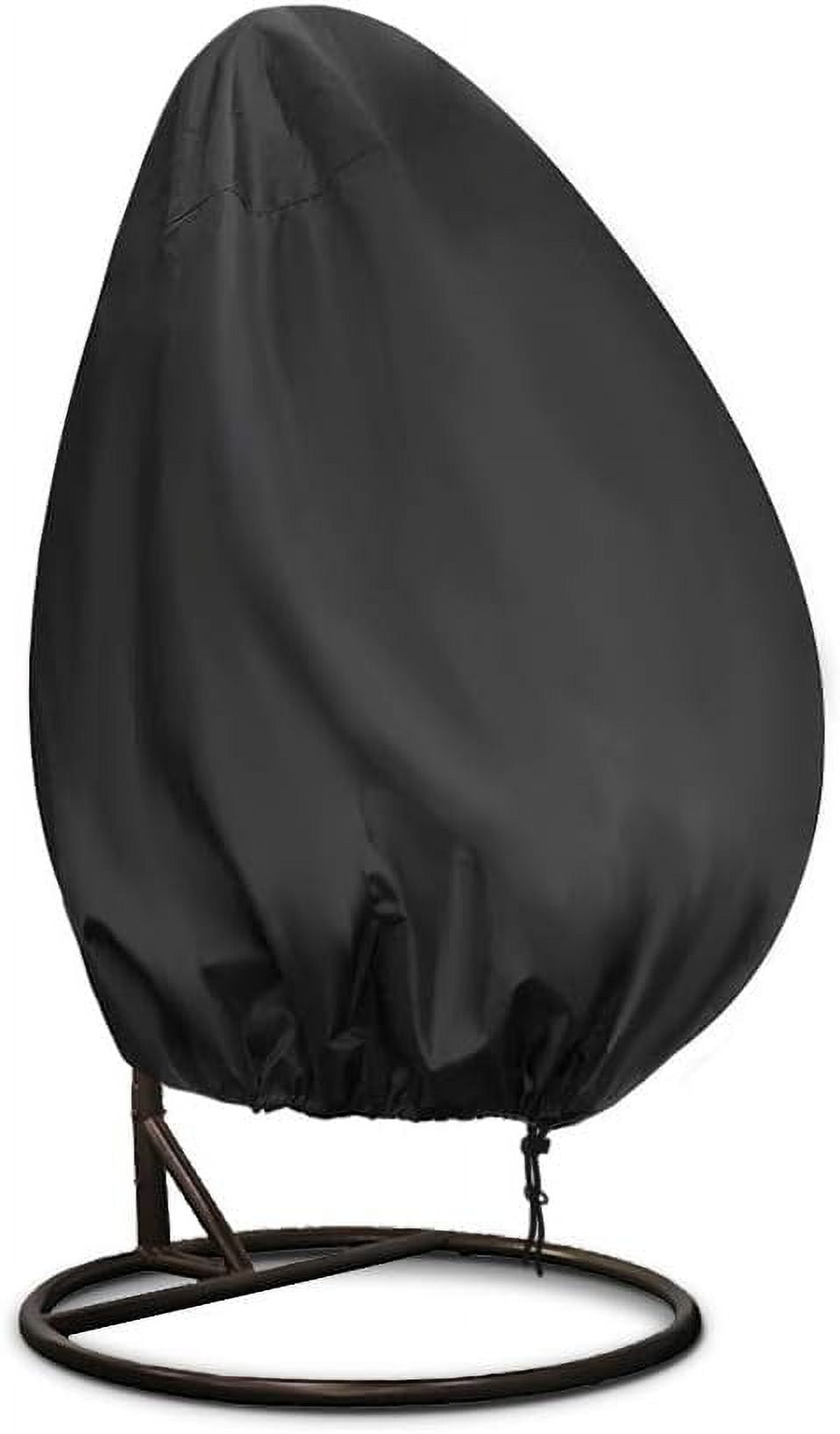 Egg Swing Chair Cover, Patio Hanging Chair Cover with Zipper, Windproof Outdoor Furniture Cover ...