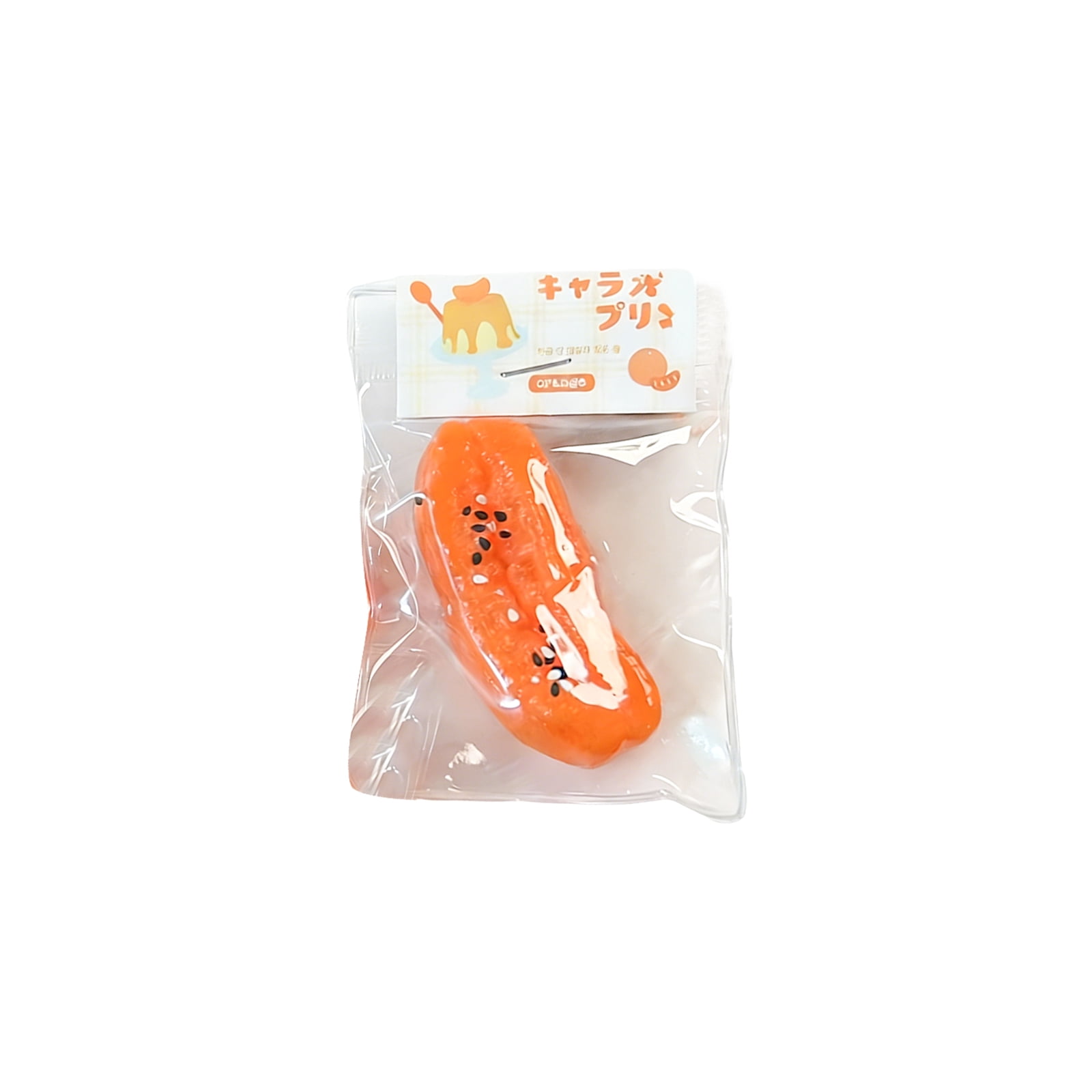 Egg Tart Fried Dough Stick Stinky Tofu Series Cute Squishy Orange ...