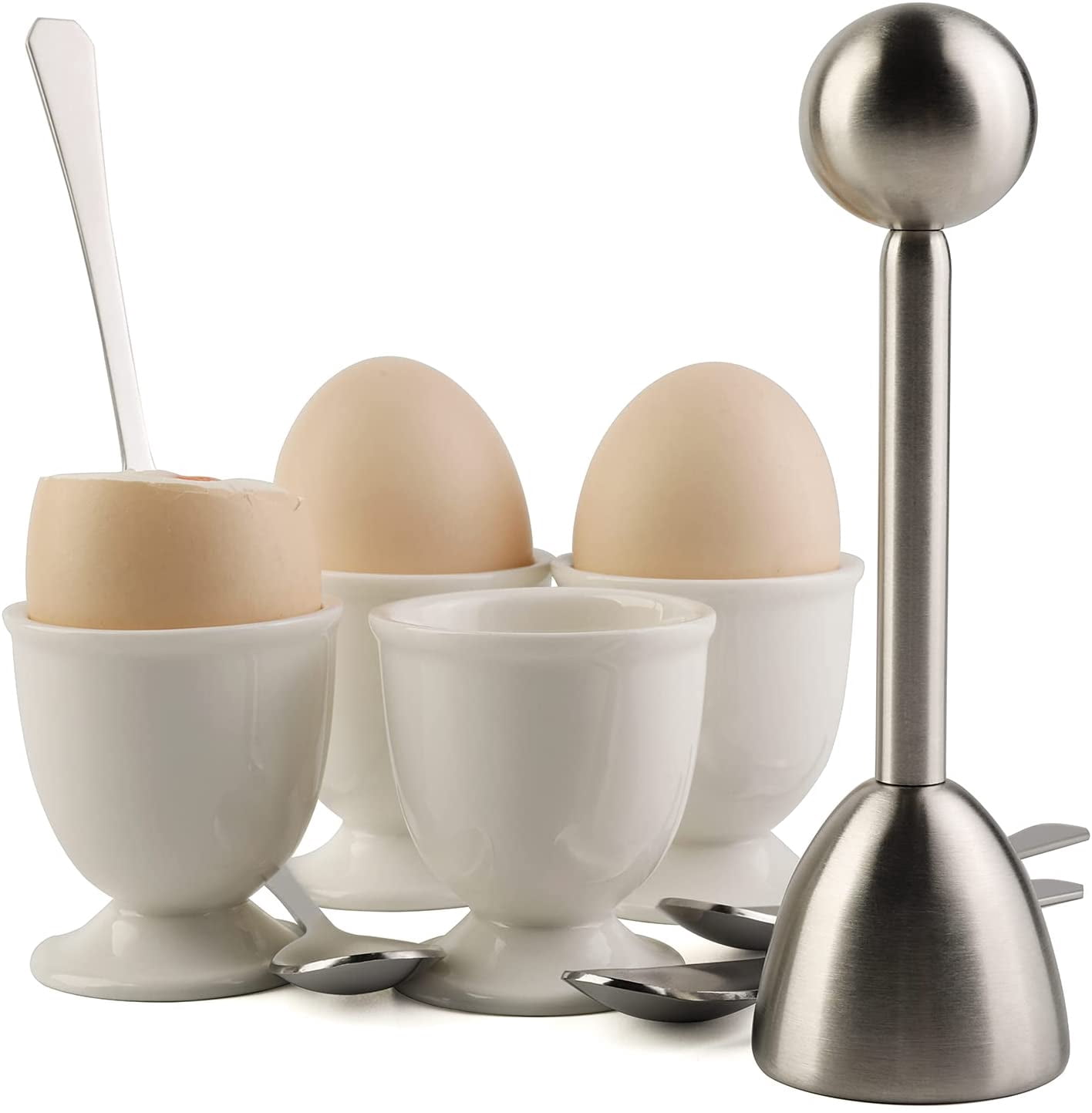 Egg Topper Cutter Cracker Egg Shell Opener Remover for Soft and Hard ...
