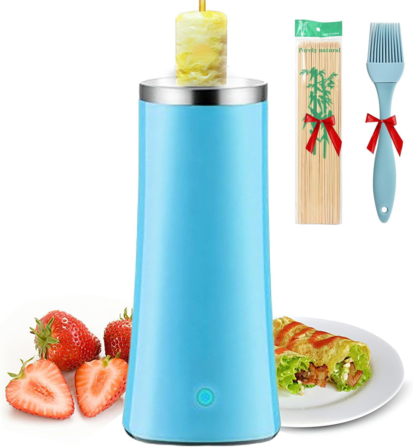 Egg Tube Cooker, Automatic Electric Vertical Egg Roll Maker with Bamboo ...