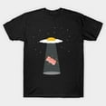 Egg UFO Beam Bacon Tee Breakfast Food Graphic Cosmic Cooking Humor ...