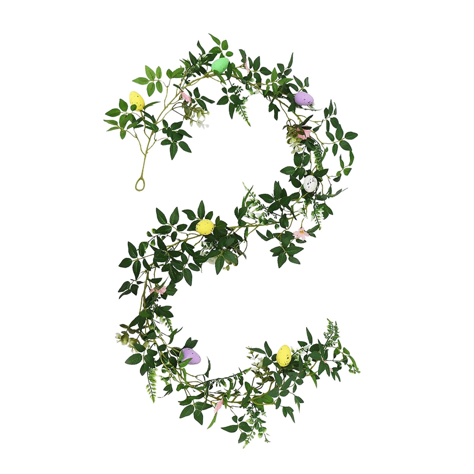 Egg Vine B Type Simulation Easter Vine Egg Green Leaf Decoration, Green ...