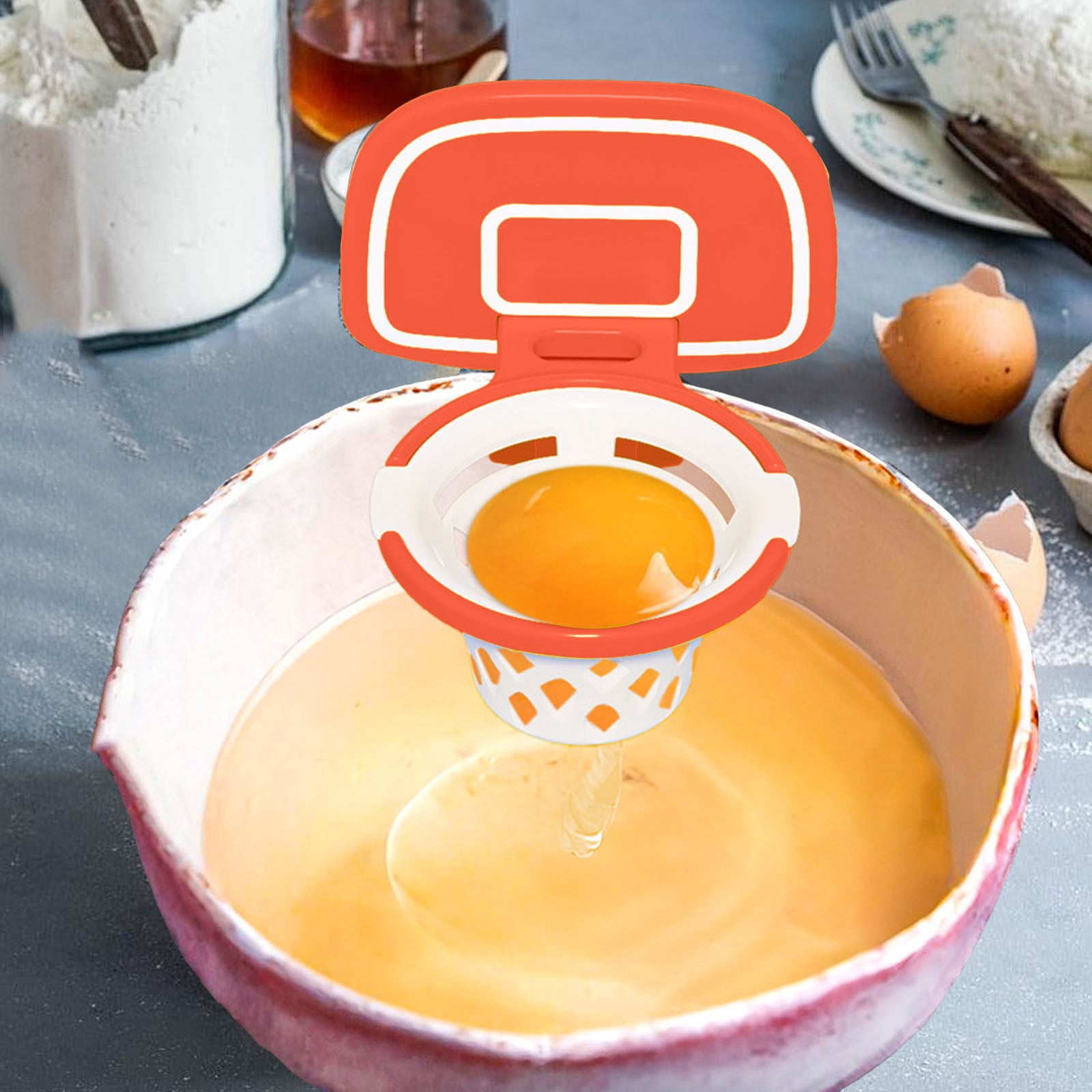 Egg White Separator Basket Yolk Strainer Egg Separator Extractor ...