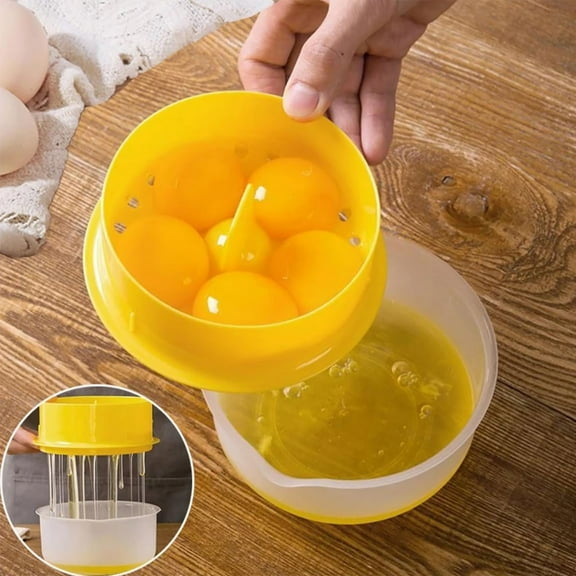 Leojiow Egg White Separator Can Accommodate 6 Eggs Optimal Egg Yolk ...