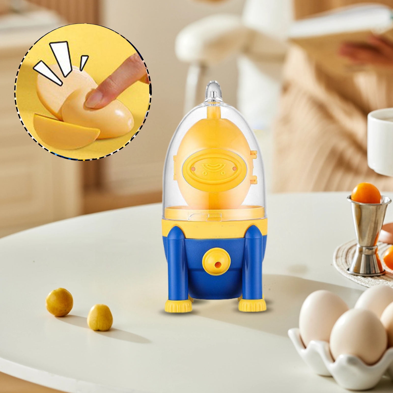 Egg Yolk Mixer Hand Crank Manual Egg Beater | Handheld Egg Whisker for ...