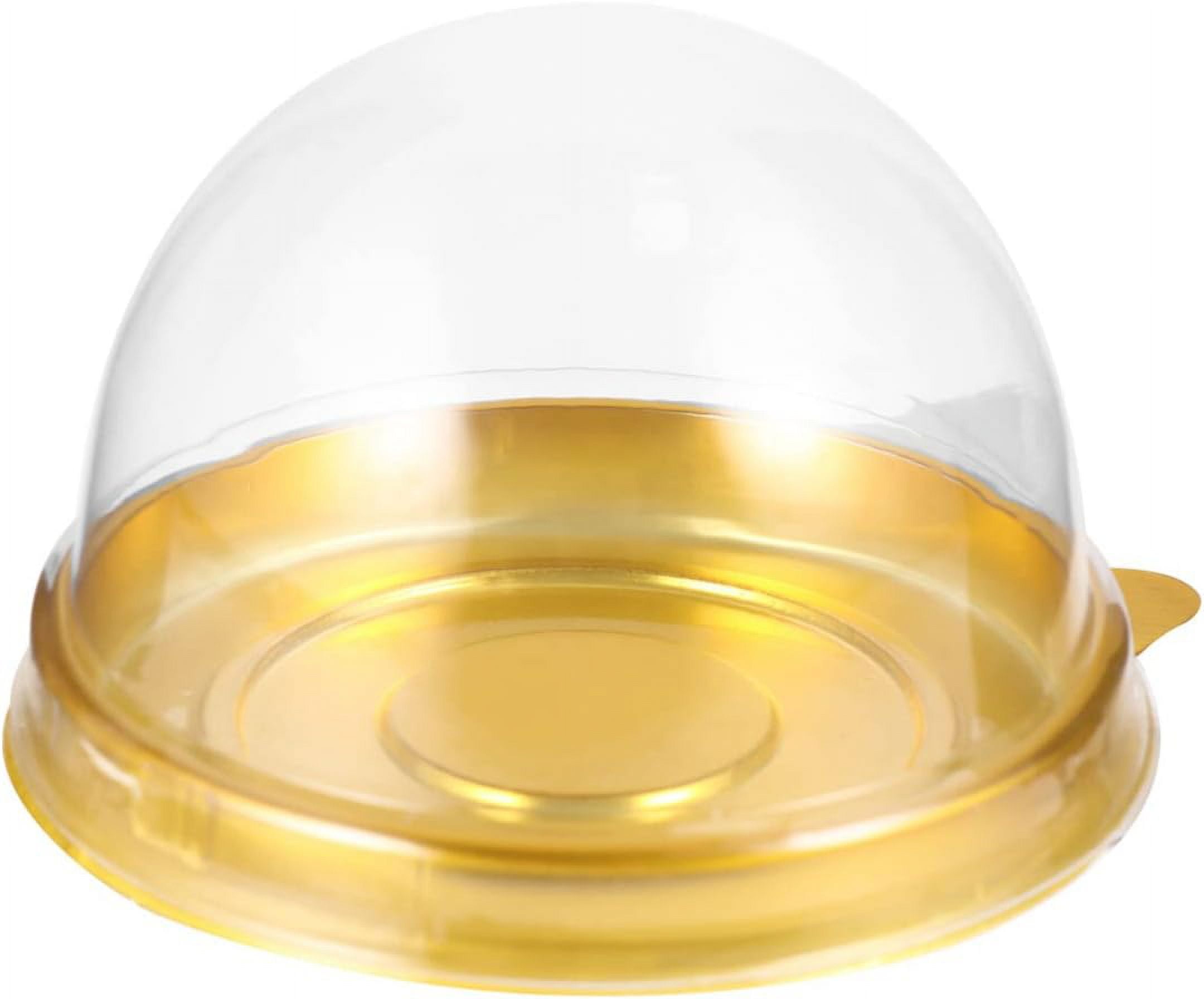 Egg Yolk Puff Box Clear Plastic Mini Cake Box:100pcs Clear Dome Box Egg ...