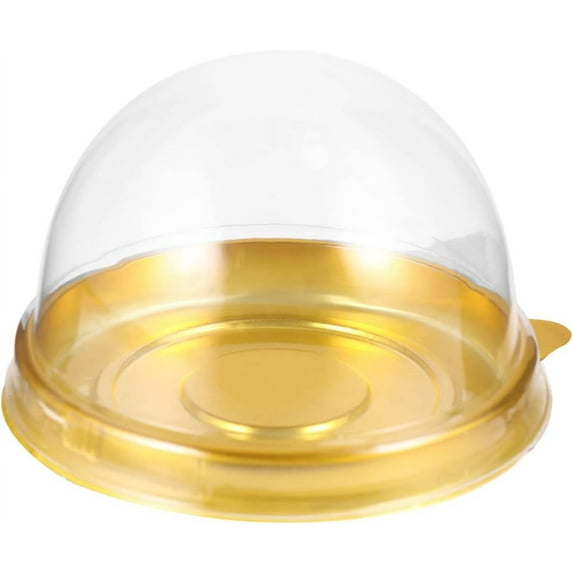 Egg Yolk Puff Box Clear Plastic Mini Cake Box:100pcs Clear Dome Box Egg ...